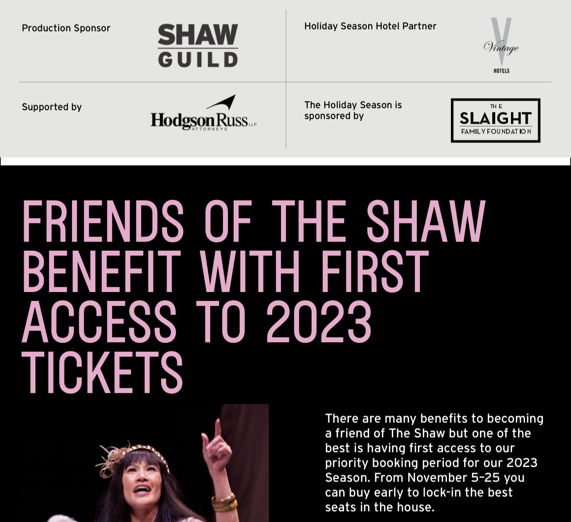 Shaw Festival 2022